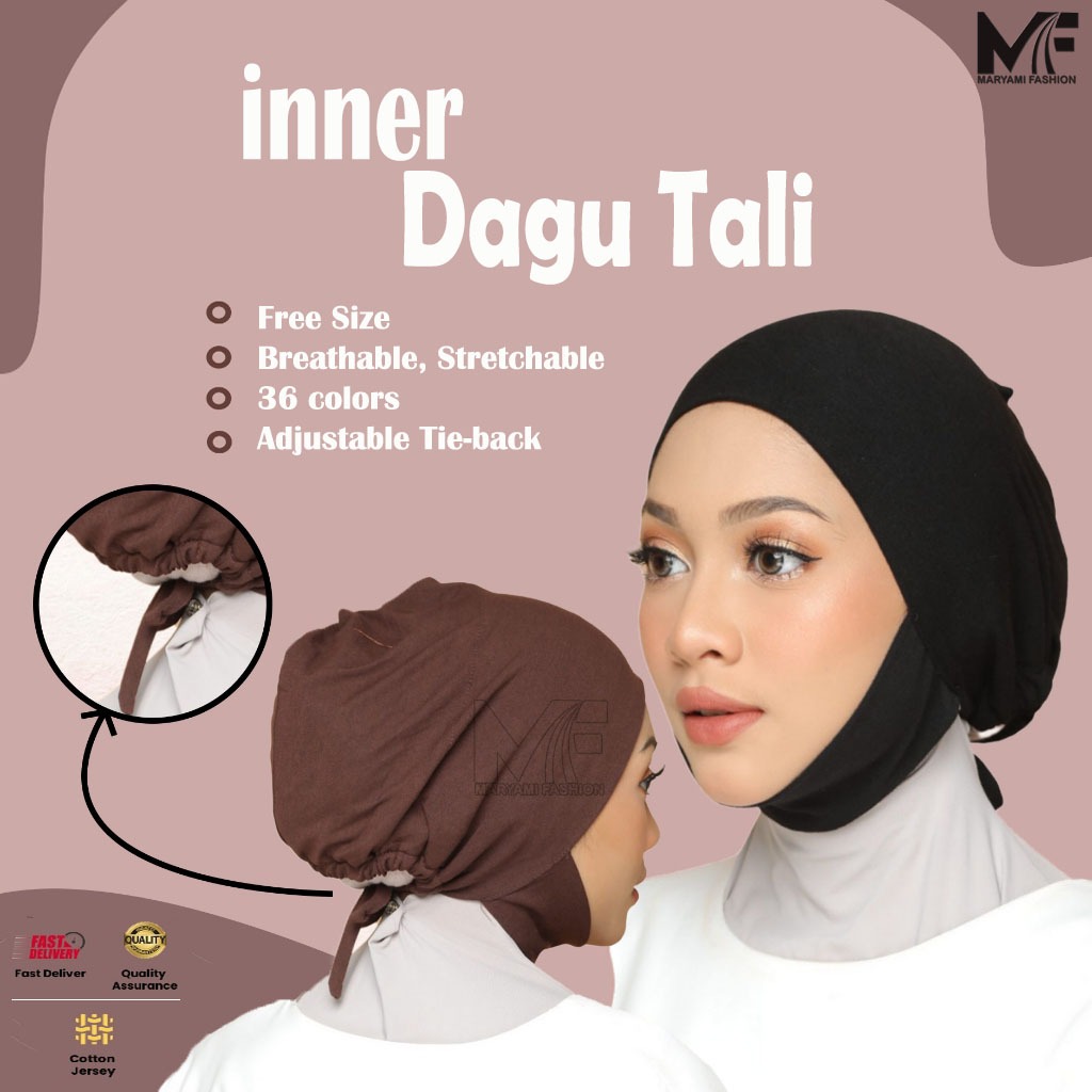 INNER DAGU BERTALI COTTON PREMIUM 2025/ ANAK TUDUNG BERDAGU PREMIUM ...