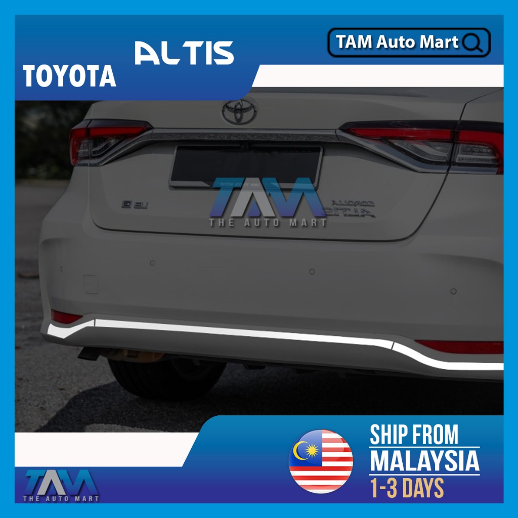 Toyota Altis E210 (2021 - 2024) Rear Bumper Lower Chrome Lining Lip ...