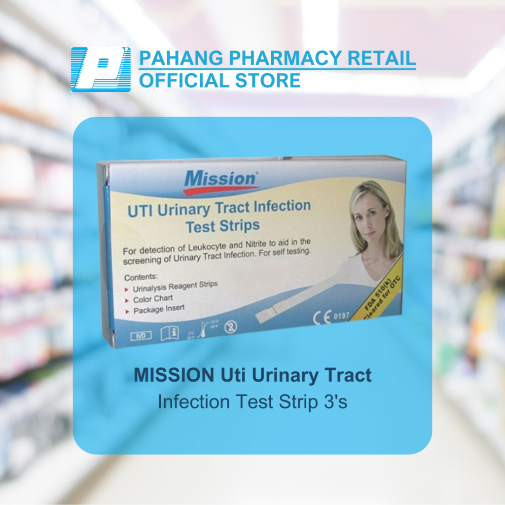MISSION Uti Urinary Tract Infection Test Strip 3's | Shopee Malaysia