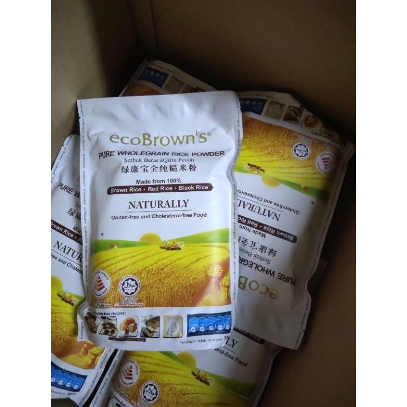 Ecobrown's Pure Wholegrain Rice Powder 500g | Shopee Malaysia
