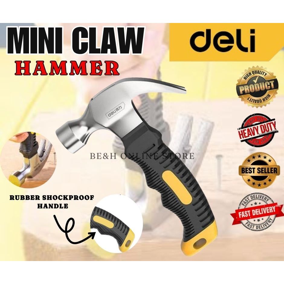 MINI CLAW HAMMER TUKUL KECIL RUBBER HANDLE DIY CARPENTER | Shopee Malaysia