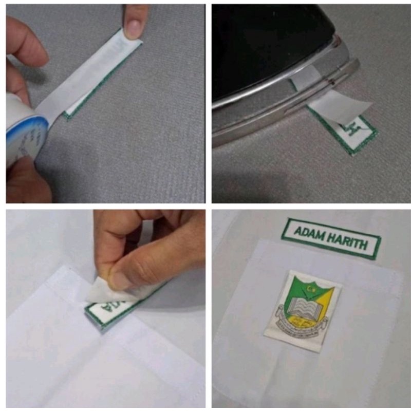 [ 9 Size ] - 1 Meter🔥Pita Pelekat Kain/Name Tag/Lencana Sekolah/Pelekat ...
