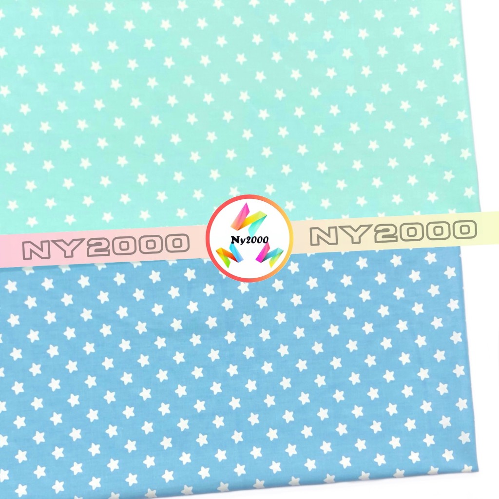 Kain Comb Cotton Corak Bintang 1cm (Bidang 60”) / Star Pattern Combed ...