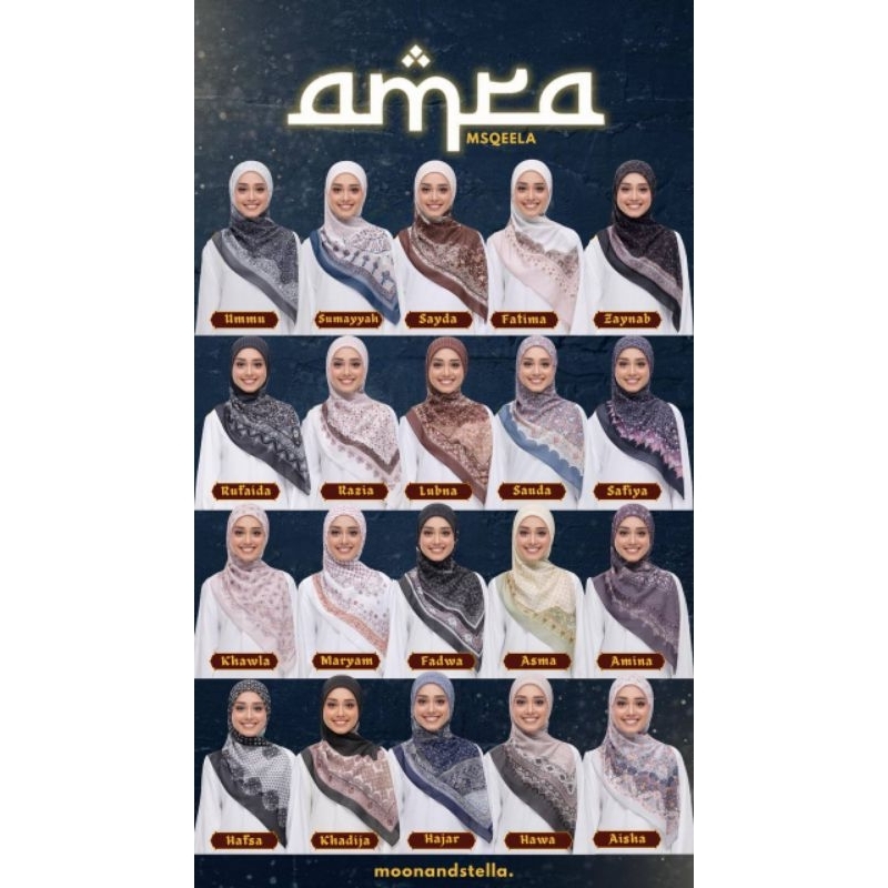 [PRE ORDER] MOONANDSTELLA SCARVES AMRA | KLASIK MALAYA | TUDUNG COTTON ...