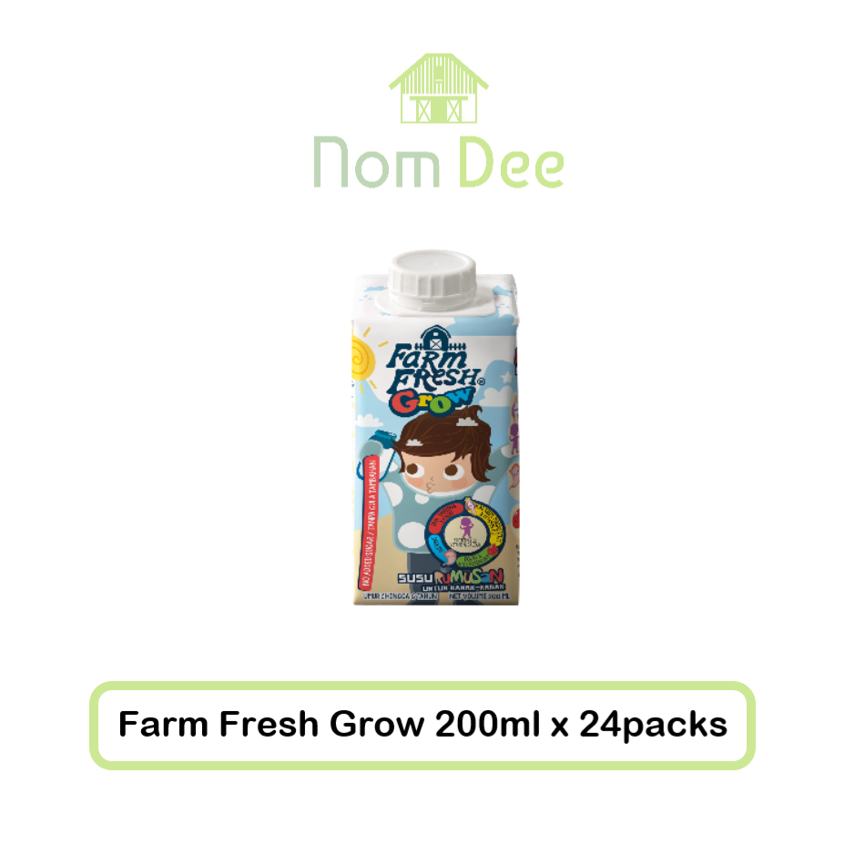 Farm Fresh Grow UHT Formulated Milk (200ml x 24 Packs) | Shopee Malaysia