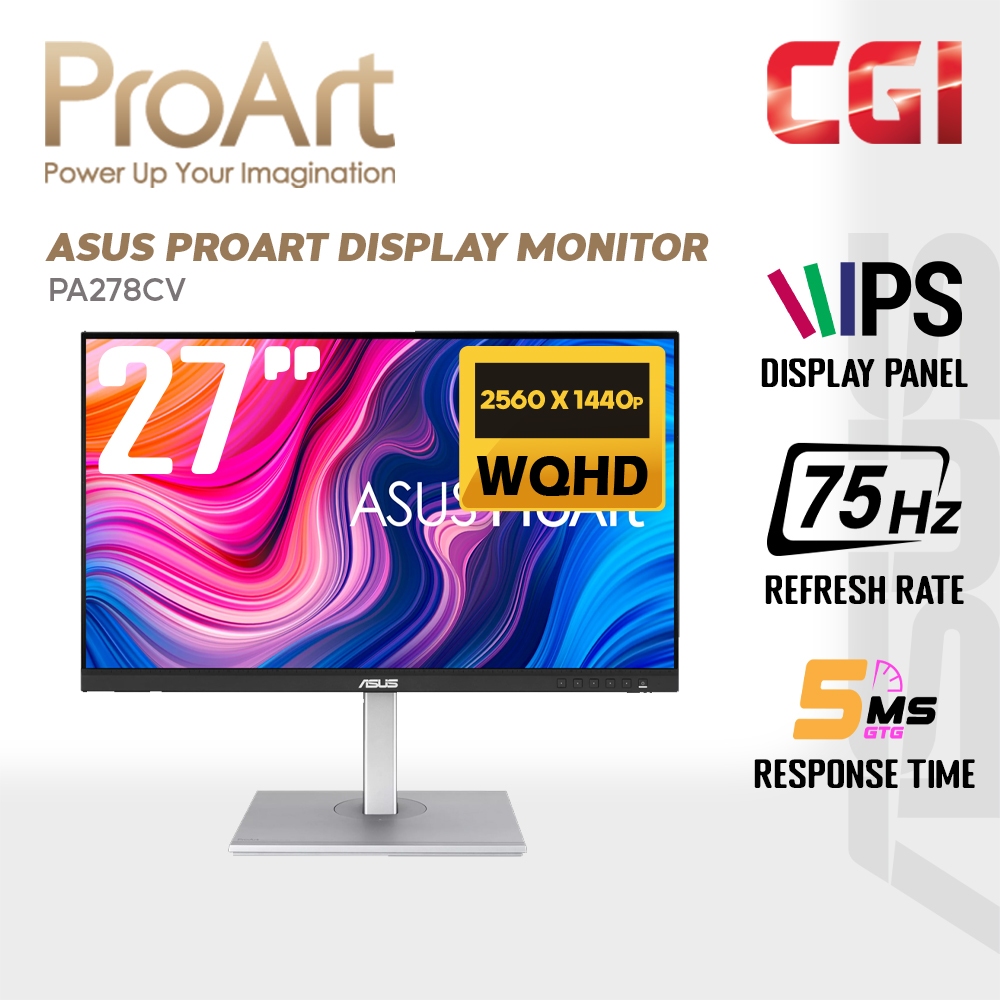 Asus ProArt 27" PA278CV WQHD IPS 70Hz 100%Adobe RGB&REC.709 Color ...