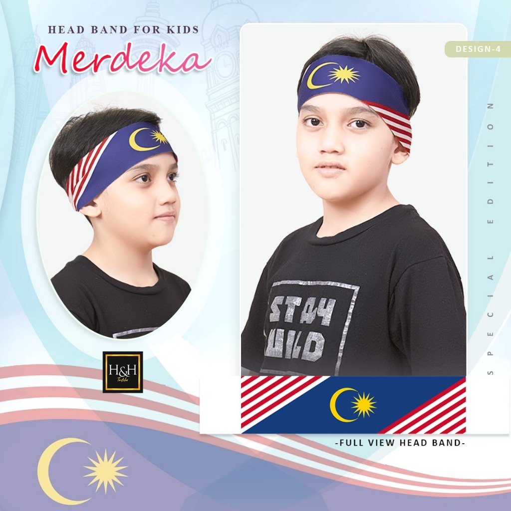 🎀 New Arrival 2024 🎀 Merdeka Headband for kids By H&H TEXTILES | Shopee ...