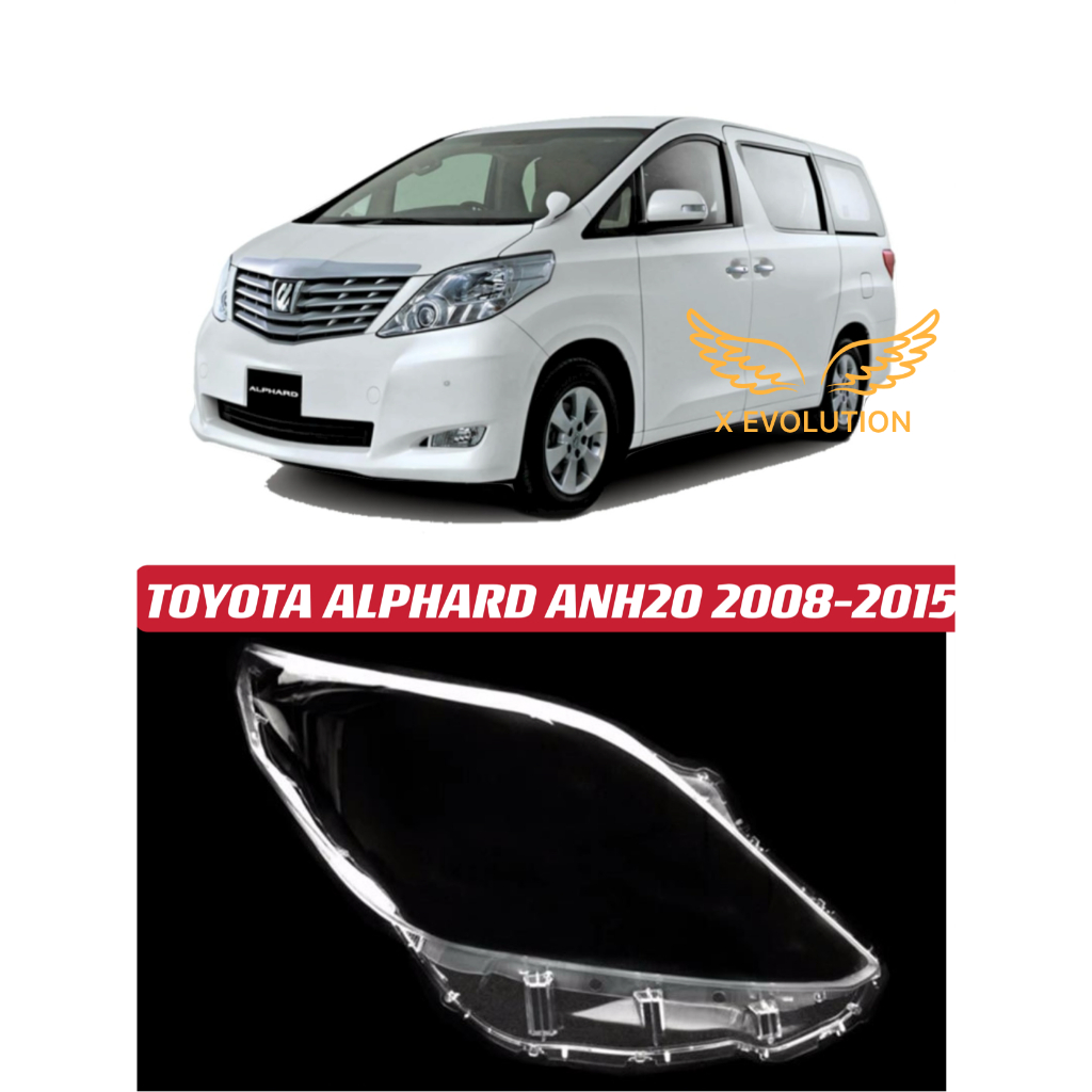 TOYOTA ALPHARD ANH20 08 09 10 11 12 13 14 15 HEADLAMP COVER / HEADLIGHT ...