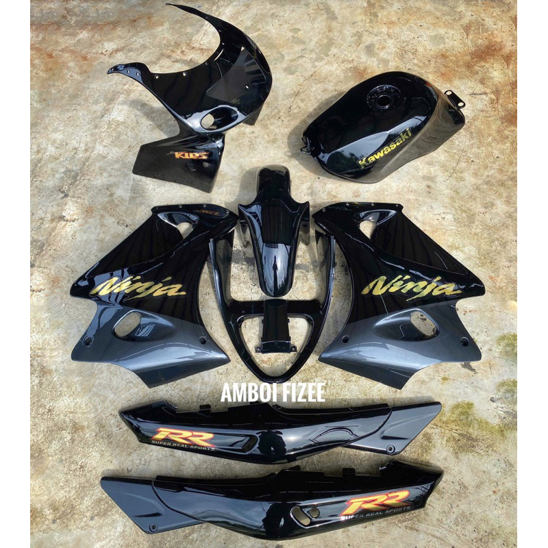KAWASAKI RR150 COVERSET RR150 MALAYSIA HITAM 1ST MODEL WARNA ORIGINAL | Shopee Malaysia