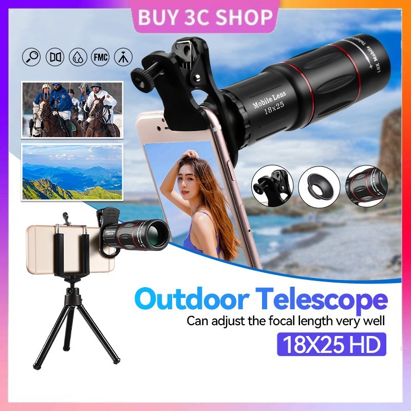 APEXEL Universal 18x Monocular Zoom HD Cell Phone Lens Universal 18X ...