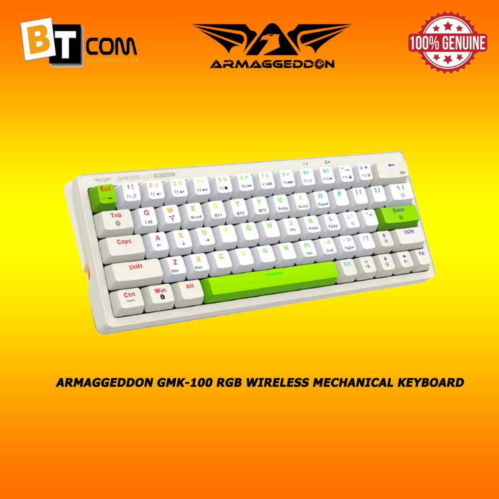 Armaggeddon GMK-100 RGB Wireless Mechanical Keyboard | Shopee Malaysia