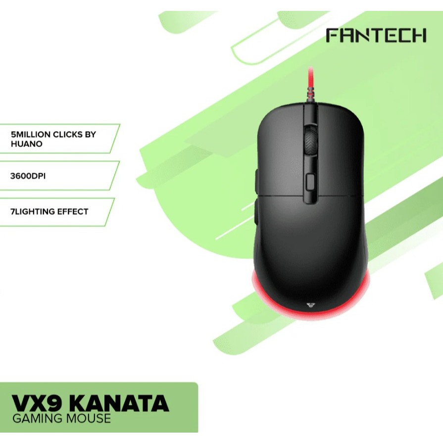 Fantech Gaming Mouse Kanata VX9 USB Gaming Mouse For Gamer PC Desktop Laptop USB Mouse | Shopee ...