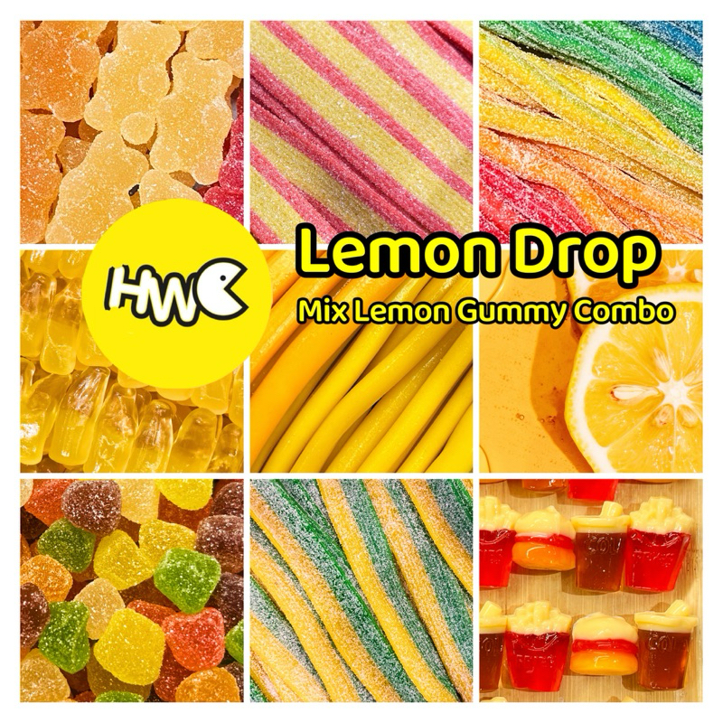 🍋 Lemon Drop Sweet and Sour Candy Gummy gulagula sedap pinklemon ...