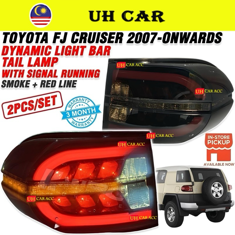 Toyota FJ Cruiser 2007-Onwards Dynamic Led Tail Lamp Tailllamp ...