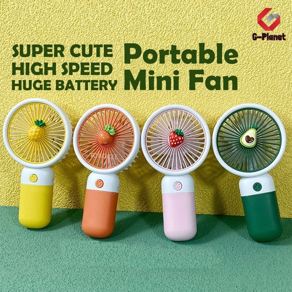 Fruit Portable Hand Table Mini Handheld Pocket Clip Fan USB Charge ...