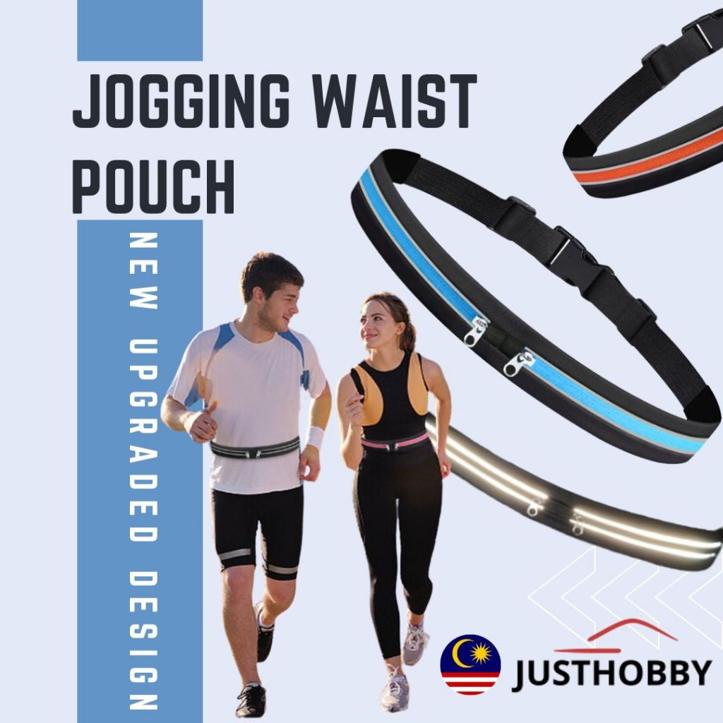 Running Jogging Waist Belt Bag Marathon Waterproof Pouch Beg Pinggang ...