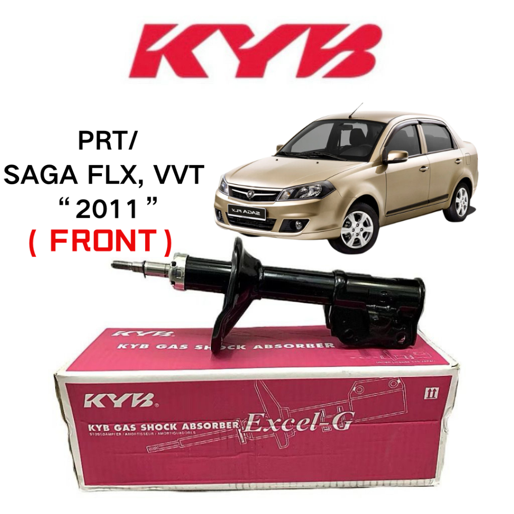 KYB Absorber Set - Proton Saga Flx , Saga VVT "2011" (FRONT & REAR ...