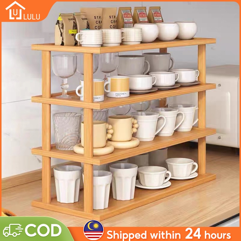 Desktop Storage Rack kitchen Cup holder rack Multifunctional Storage ...
