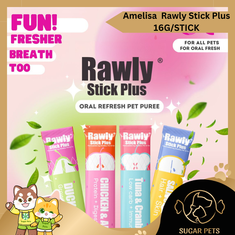Amelisa Rawly Stick Plus 16g Dog Cat Treats 猫条狗条 | Shopee Malaysia
