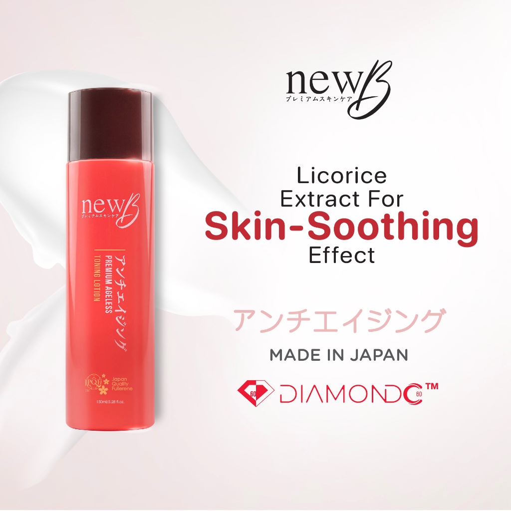 newB Premium Ageless Toning Lotion DiamondC60 Anti Aging Facial Toner ...