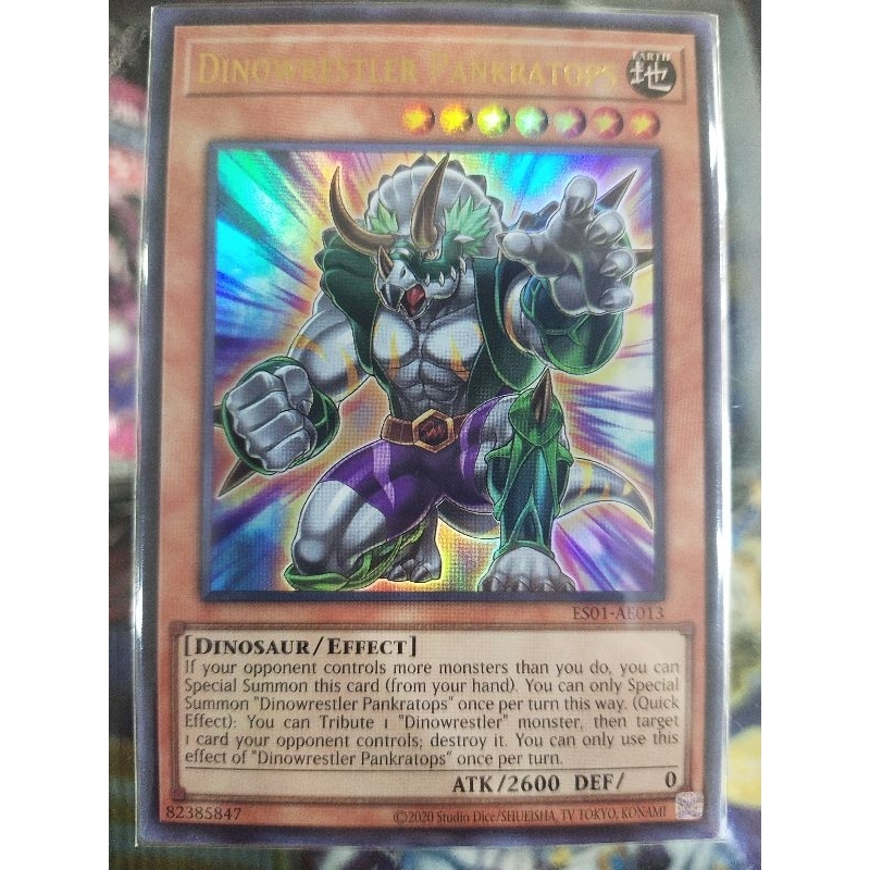 游戏王 RC03-JP013 QCDB-JP023 ES01-AE013 Yugioh Dinowrestler Pankratops - SCR/CR/SR | Shopee Malaysia