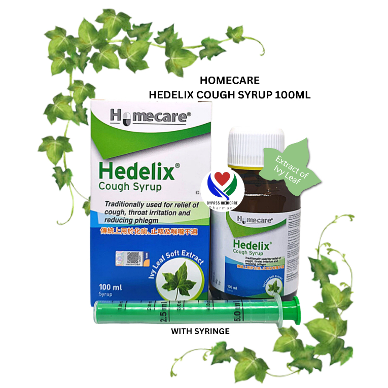 HOMECARE HEDELIX COUGH SYRUP 100ML (1 BOTOL 1 FAMILY) | Shopee Malaysia