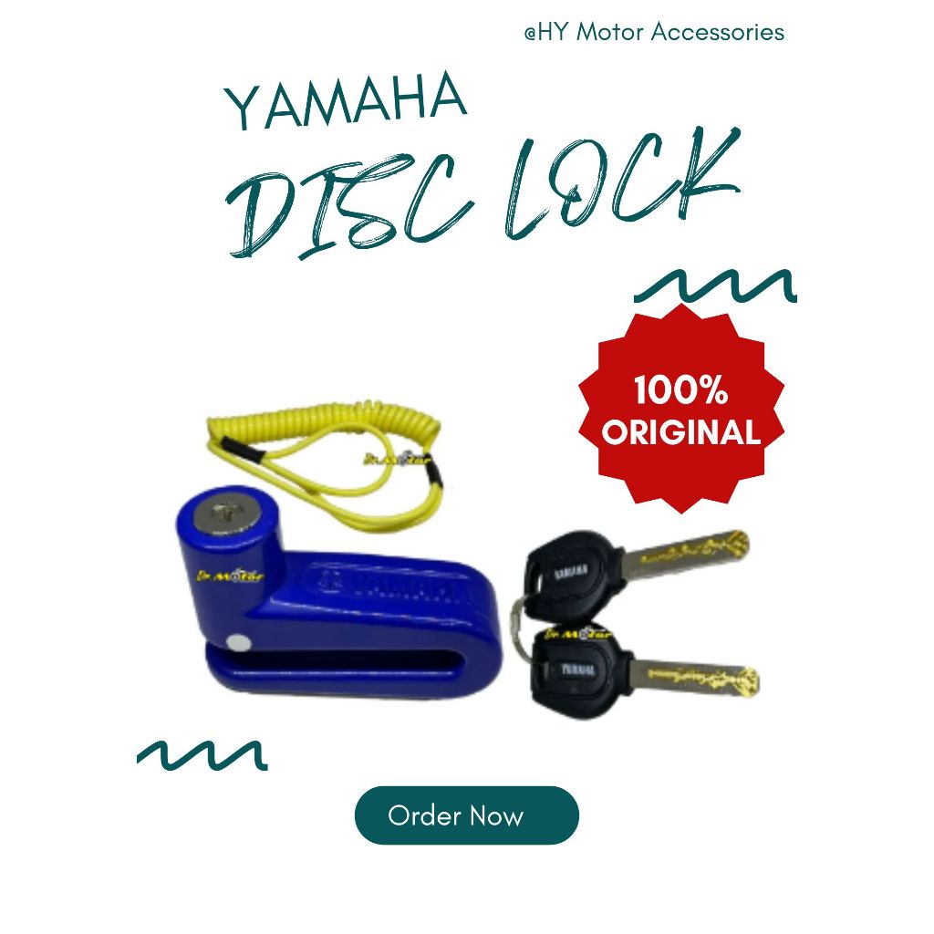 [SPECIAL OFFER!!!!] 100% ORIGINAL YAMAHA DISC LOCK - BLUE | Shopee Malaysia