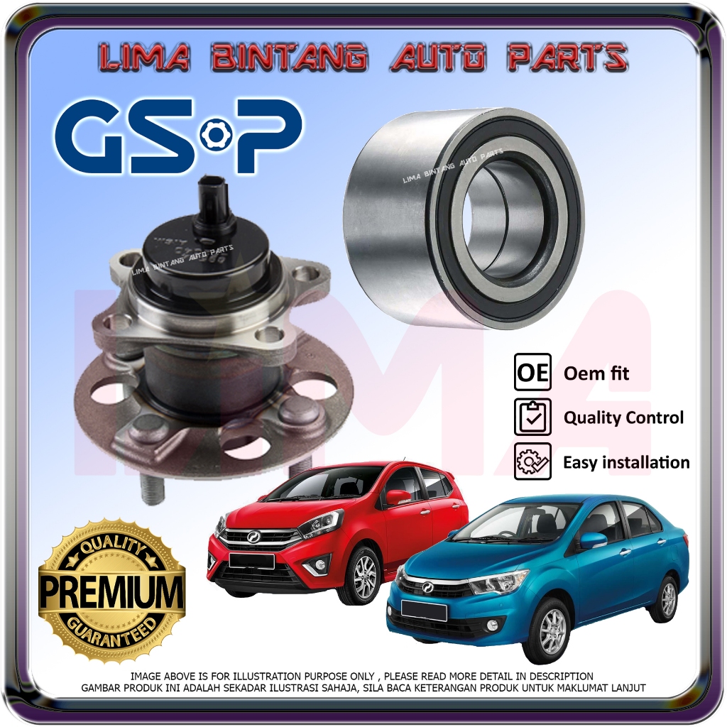 Perodua Axia , Bezza Front Pump Bearing / Rear Wheel Bearing Hub Assy ...