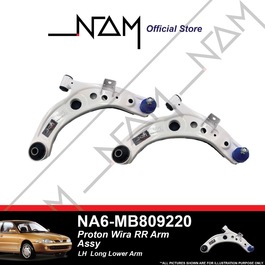 NAM Lower Arm LH/RH (Long) - Proton Wira RR Arm Assy - NA6-MB809220 ...