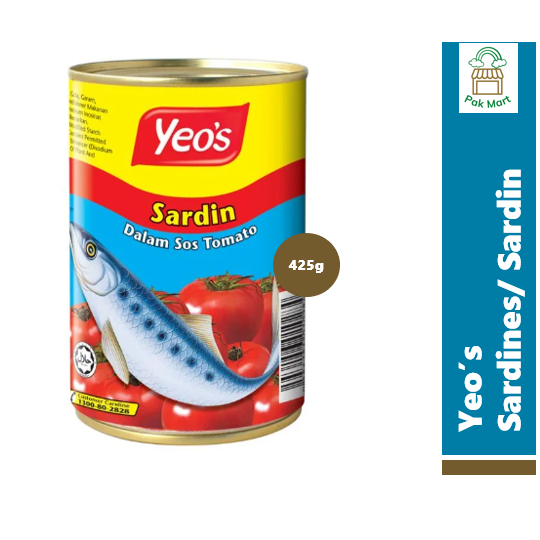 (Halal) Yeo's Sardines/ Sardin (425g) | Shopee Malaysia