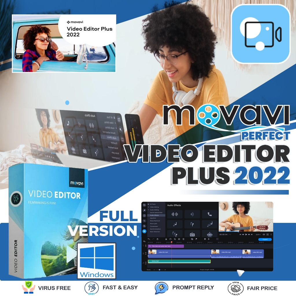 Movavi Video Editor Plus 22 Latest Full Version | Video Editing ...
