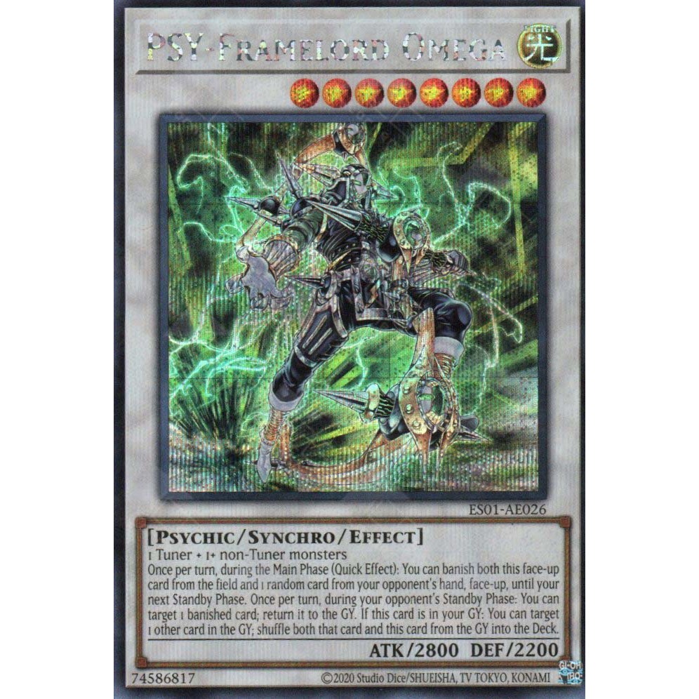 游戏王 ES01-AE026 LVP2-JP087 Rare SER UR UTR Yu-Gi-Oh PSY-Framelord Omega | Shopee Malaysia