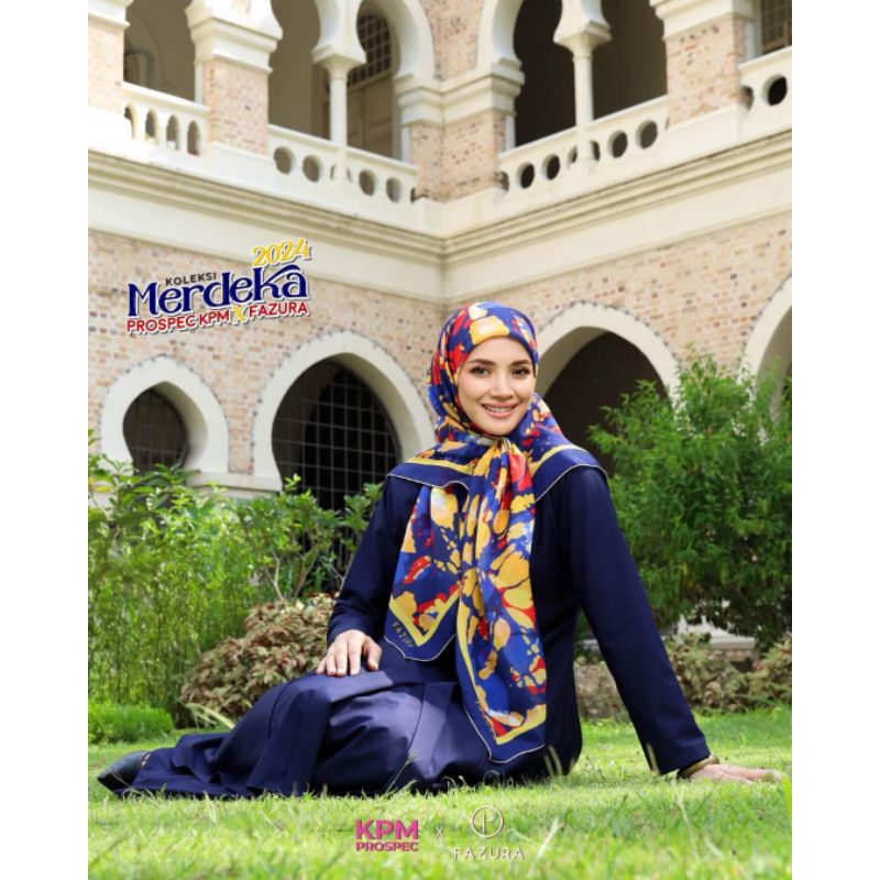 New Release Tudung Fazura Koleksi merdeka fazura X kPM 2024 | Shopee Malaysia