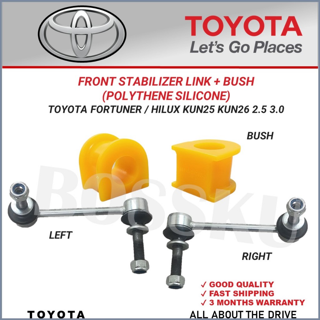 FRONT STABILIZER LINK+FRONT STABILIZER BUSH(POLYTHENE SILICONE)-TOYOTA ...