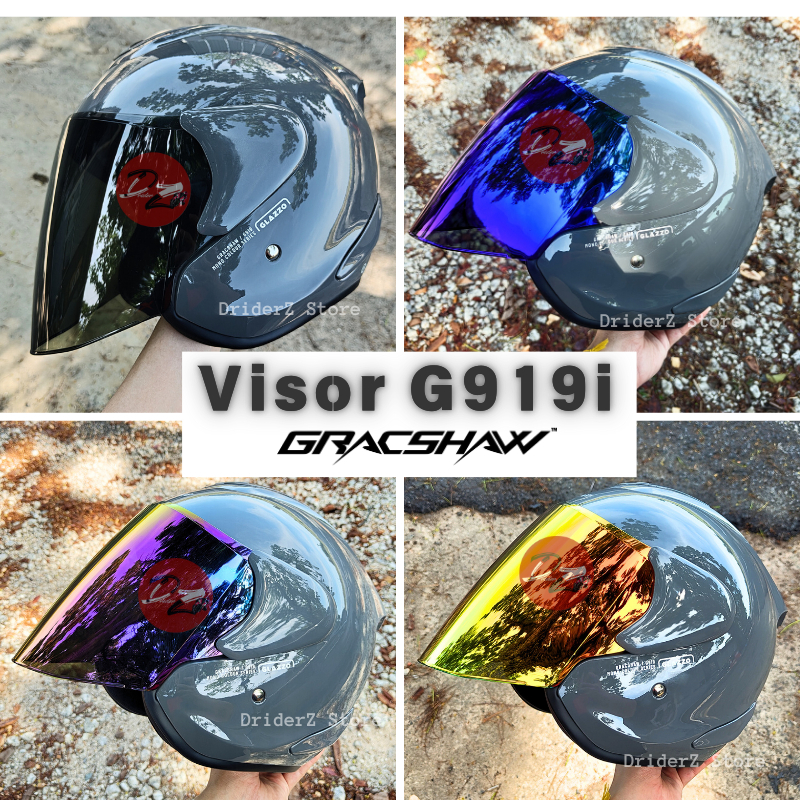 (VISOR) Gracshaw Visor G919i Glazzo Animalia Dualtone Mono Plain VISOR ...