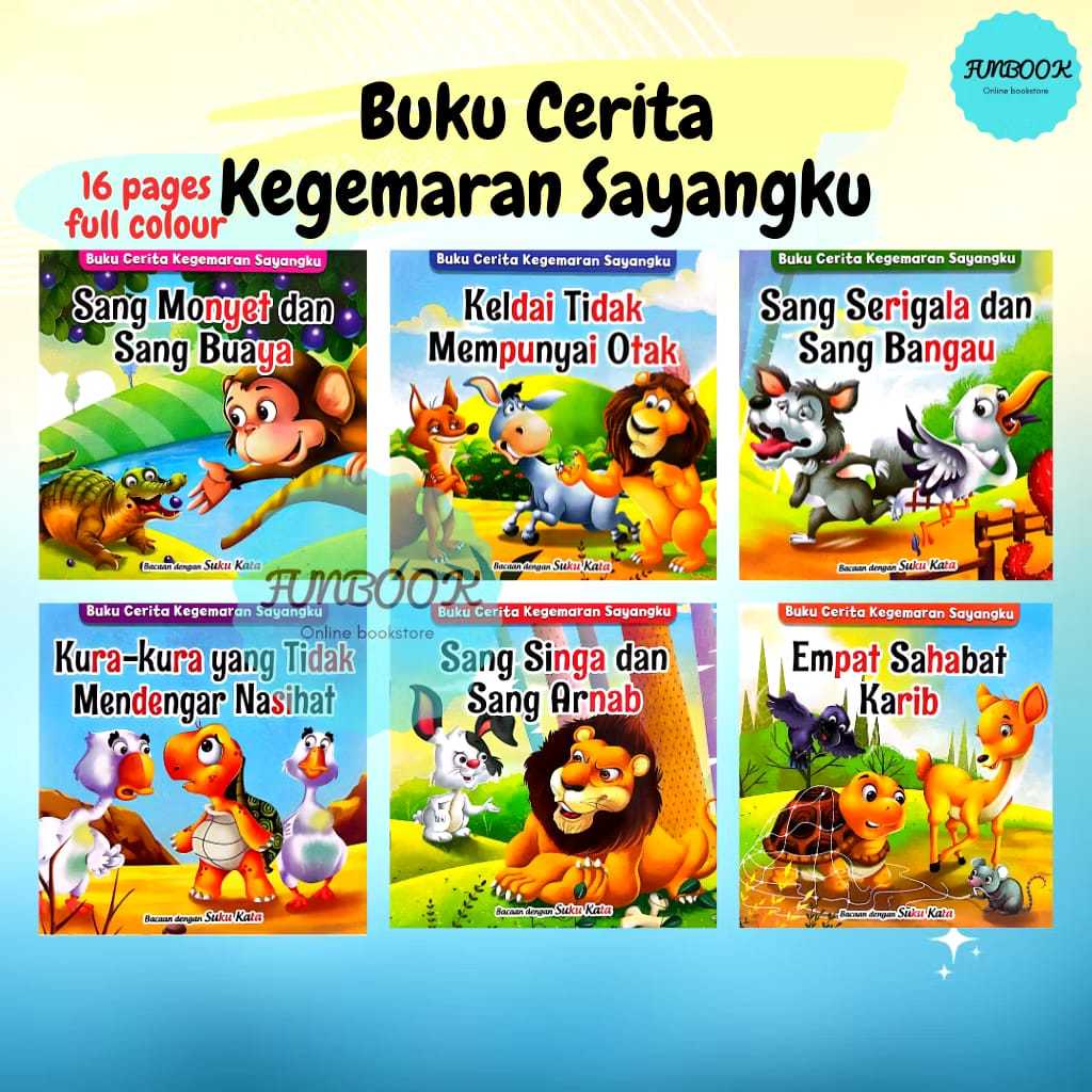 [FUNBOOK] Buku Cerita Kegemaran Sayangku Kanak Kanak Tadika Preschool ...