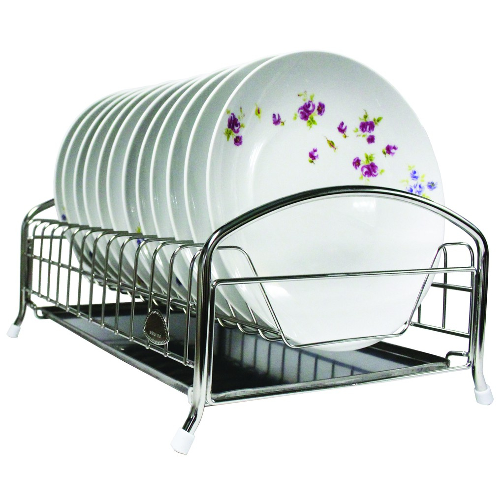 Kitchen Rack SUS304 Stainless Steel Dish Rack 1 Layer Dish Drainer Rack ...