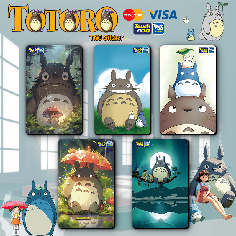 Totoro TNG Sticker - Tng Touch N Go Sticker/Bank Card Sticker Cover ...