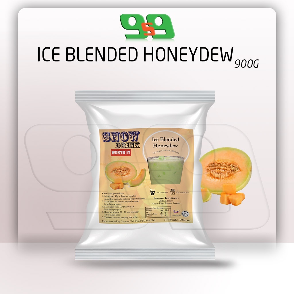 SNOW ICE BLENDED HONEYDEW 900G SERBUK AIR BALANG/BLENDED/SMOOTHIES ...
