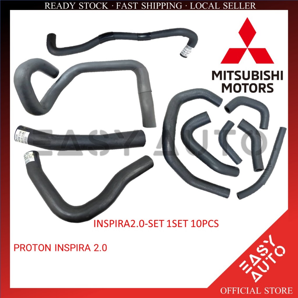 PROTON INSPIRA 2.0 - RADIATOR HOSE RUBBER 1SET 10PCS | Shopee Malaysia