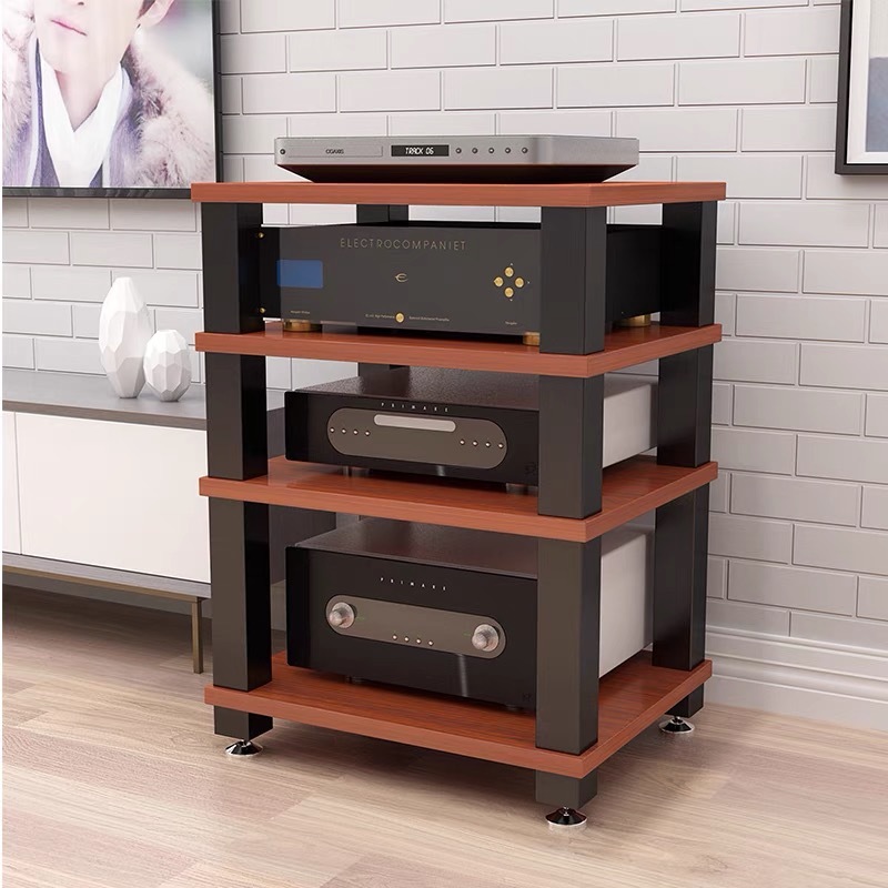 4 Tier Hifi Rack Audio Video Equipment Rack Cabinet Audio Rack | Shopee ...