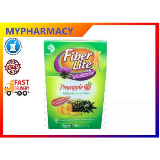 Nutrilife Fibre Lite Pineapple Sachet 18g x 10's | Shopee Malaysia