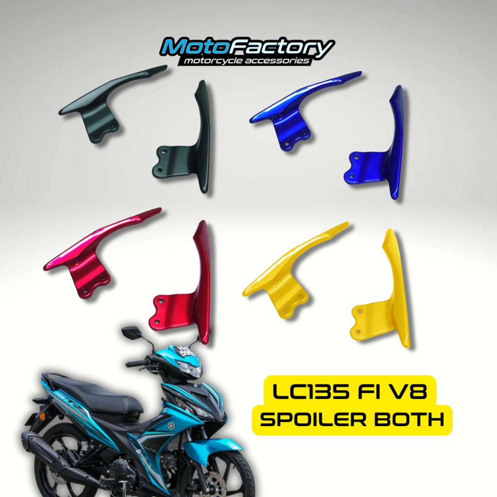 YAMAHA LC135 FI V8 REAR SPOILER L BAR BOTHS SET 2PCS DESIGN #READY ...