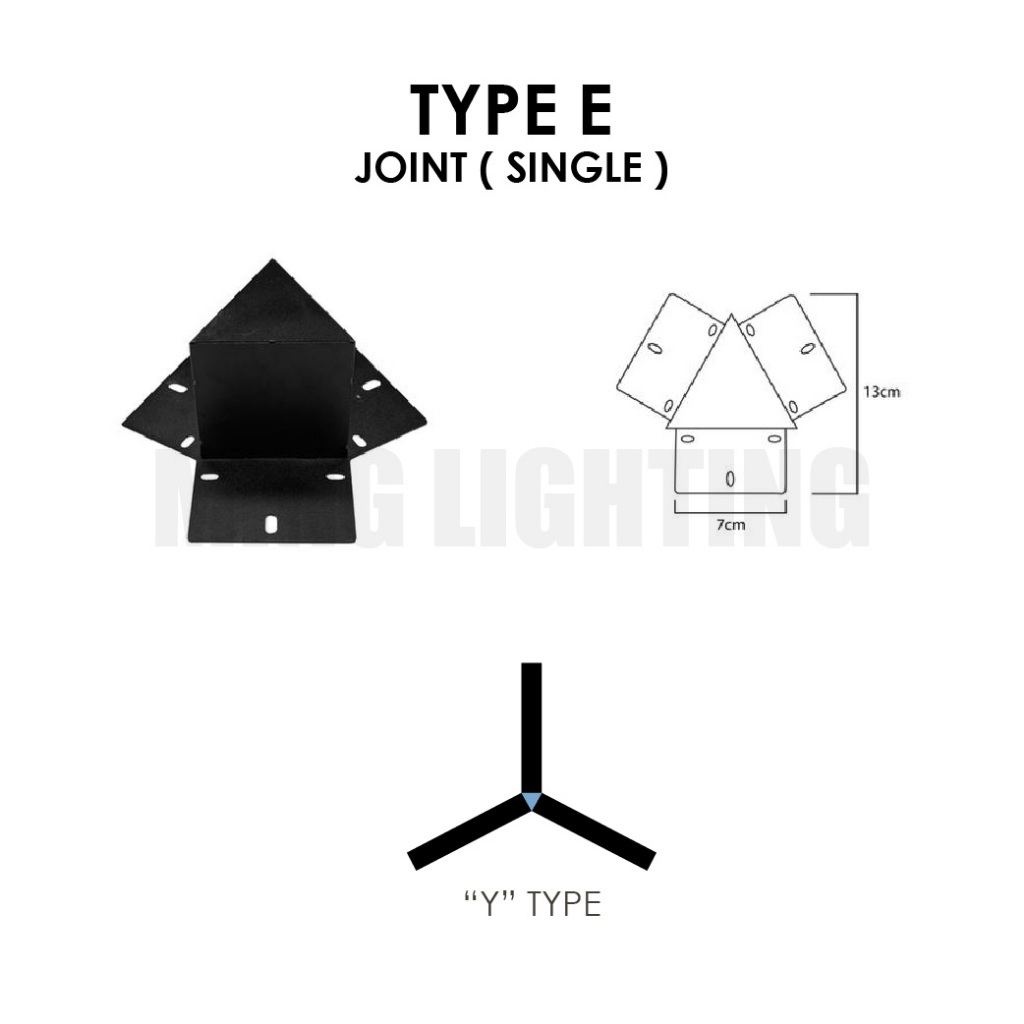 Linear Pendant Lamp Light LED Office Light T8 Casing Kalimantang 2FT ...
