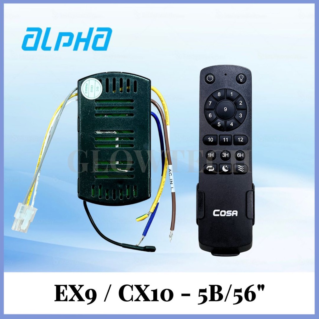 [ORIGINAL] ALPHA Cosa Ceiling Fan PCB/REMOTE CONTROL for EX9 / CX10 ...