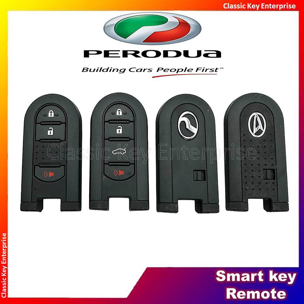 Perodua Smart Key Remote for Myvi Bezza Axia Aruz (3 Button / 4 Button ...