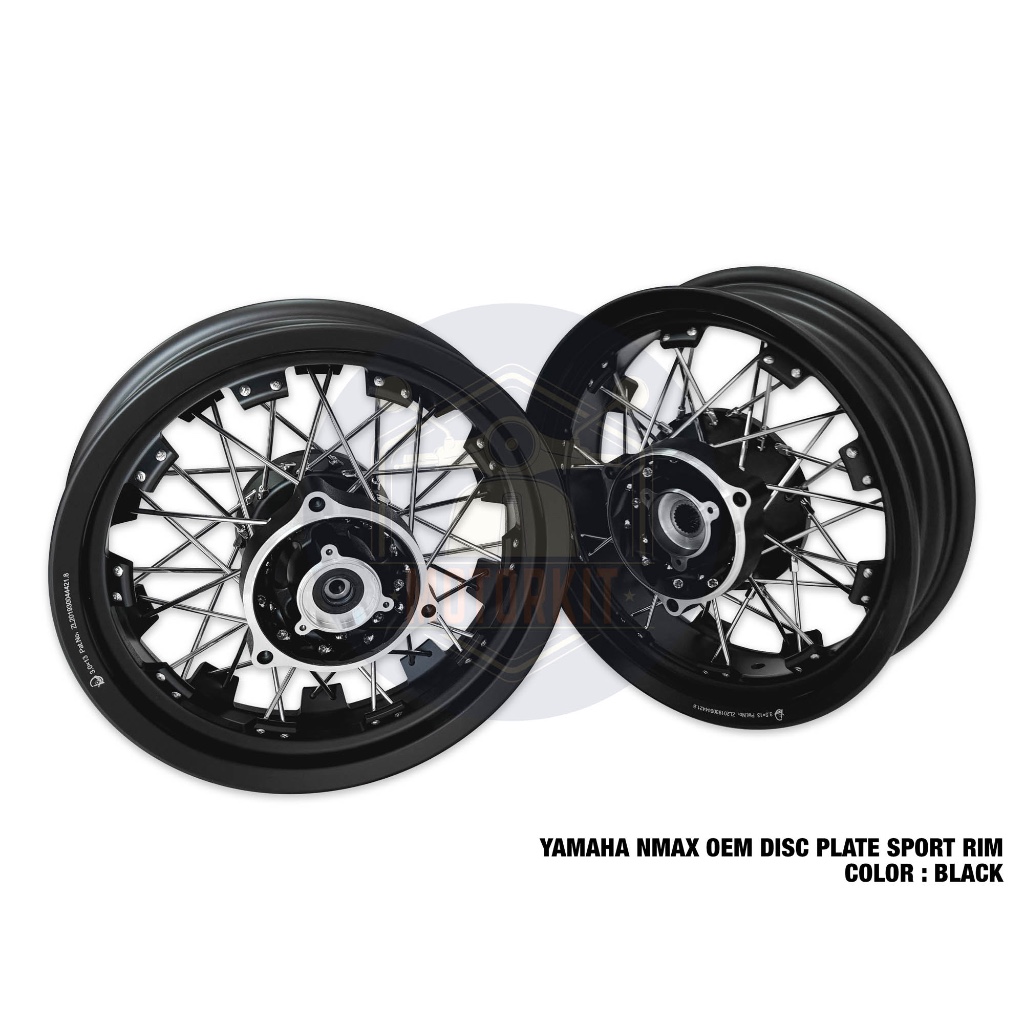 YAMAHA NMAX NMAX 155 NMAX155 OEM SPOKE SPORT RIM 300 x 350 x 13 ...