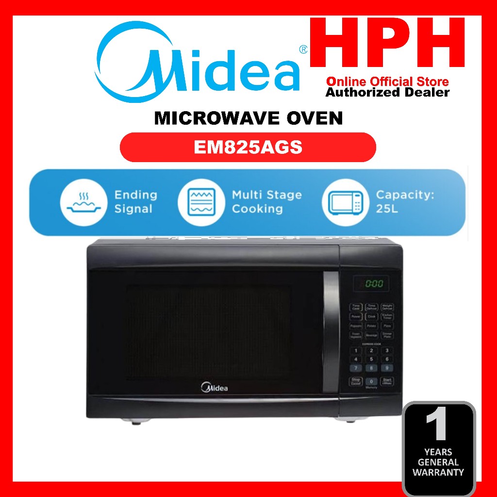 Midea Microwave Oven (20L / 25L) 微波炉 MM720CGE MM720CXM EM825AGS ...