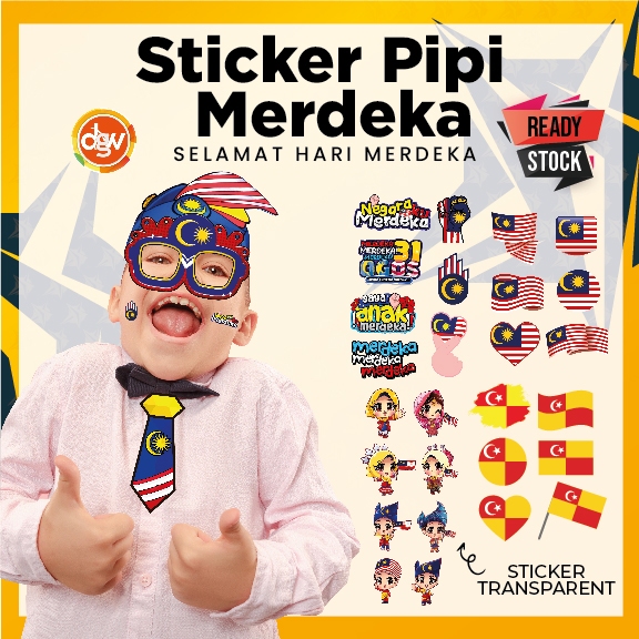 Sticker Pipi kalis air ready stock Set Tatu Pipi Muka Removable Face ...
