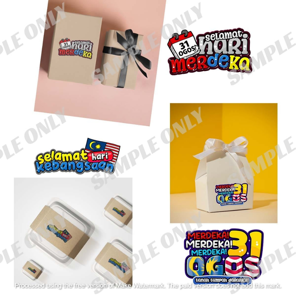 Sticker Label MERDEKA / Stiker Merdeka / Stiker Kemerdekaan | Shopee ...